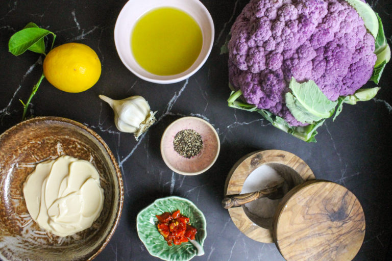 Crispy Cauliflower with Calabrian Chili Mayo - Kitchen-by-the-Sea