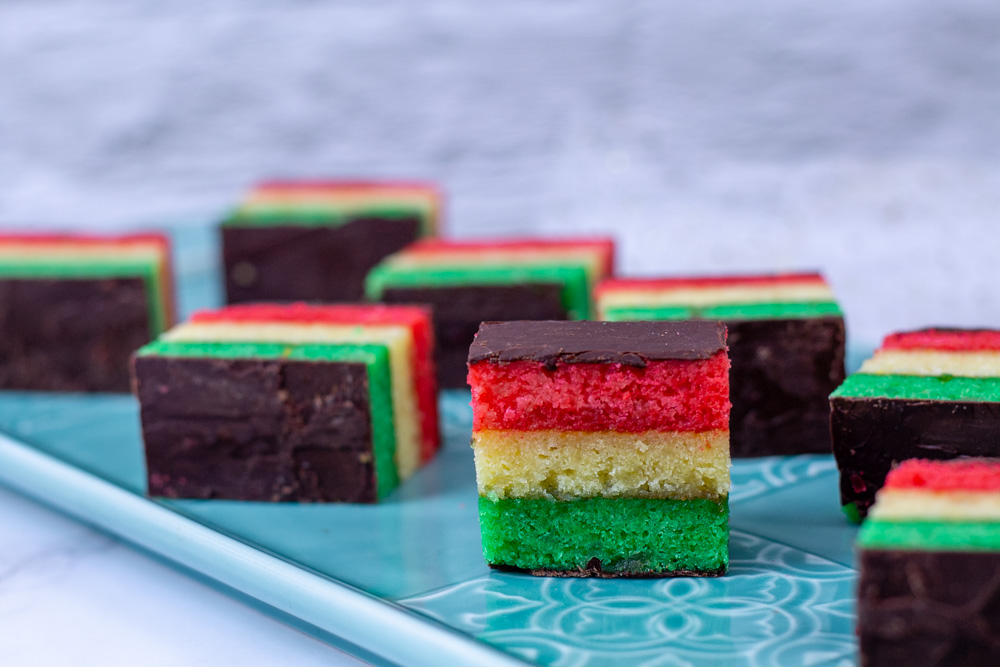 Rainbow Cookies - Kitchen-by-the-Sea