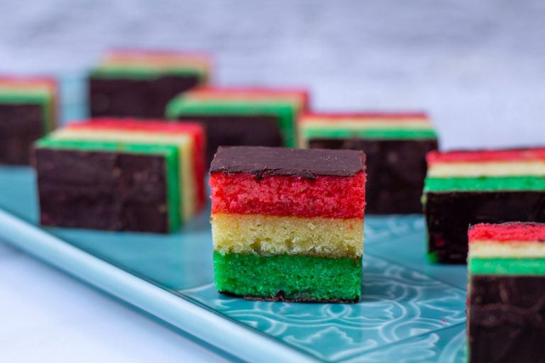 Rainbow Cookies - Kitchen-by-the-Sea