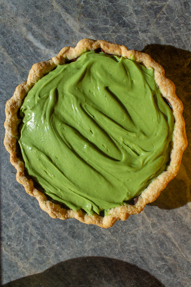 Matcha Cream Pie - Kitchen-by-the-Sea