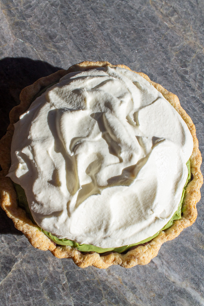 Matcha Cream Pie - Kitchen-by-the-Sea